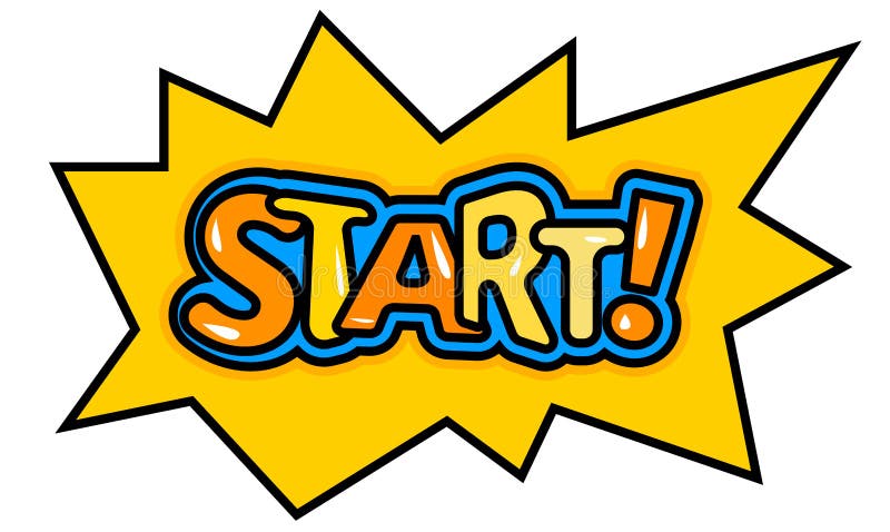 Cartoon bubble start stock vector. Illustration of internet - 84546646