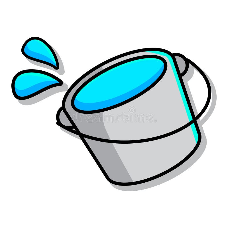 Cartoon bucket stock vector. Illustration of icon, design - 258310103
