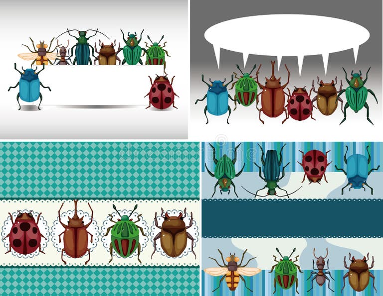 Cartoon bug card stock vector. Illustration of holiday - 22031373