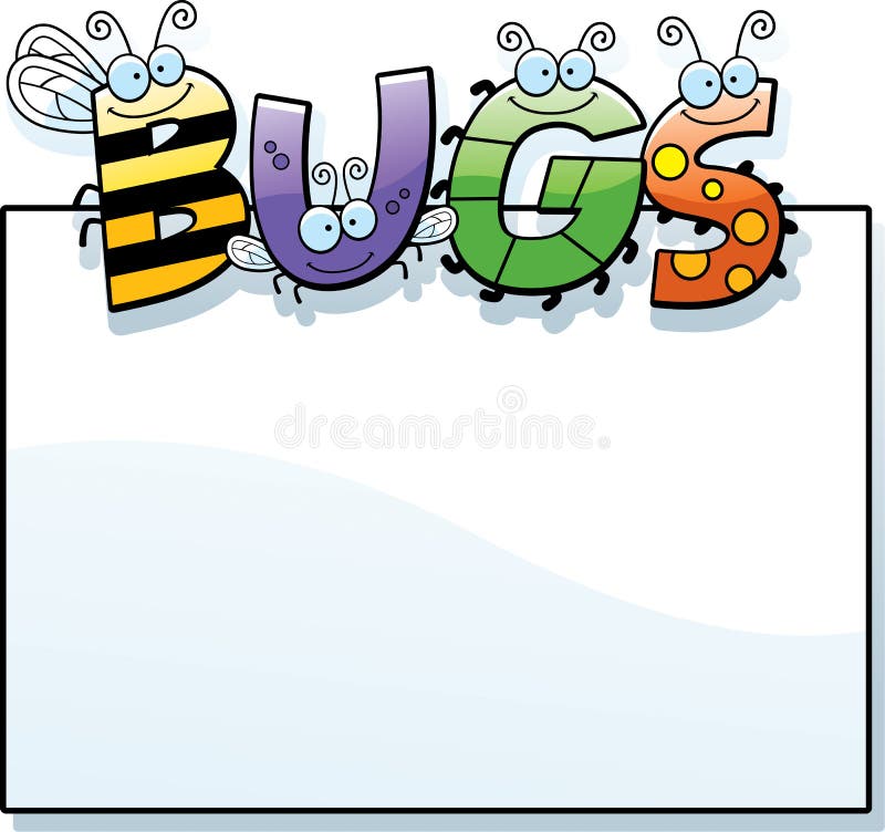 BUGS text stock vector. Illustration of sign, dragonfly - 8075932