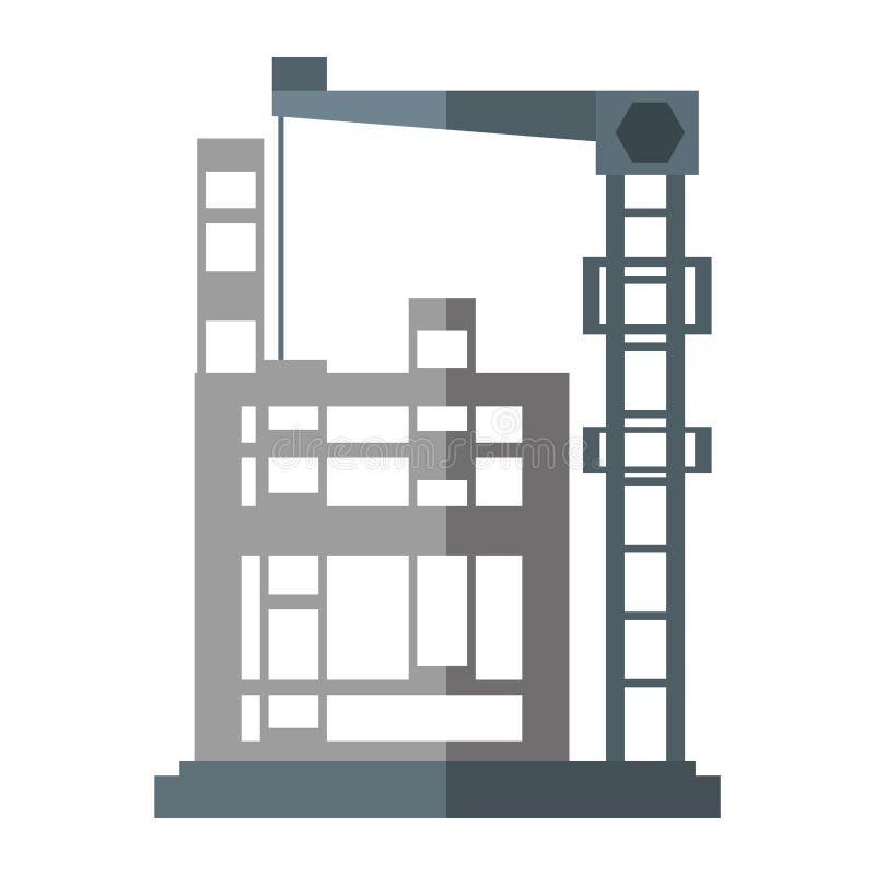 Cartoon Building Factory Wind Turbine Clean Energy Stock Illustration ...