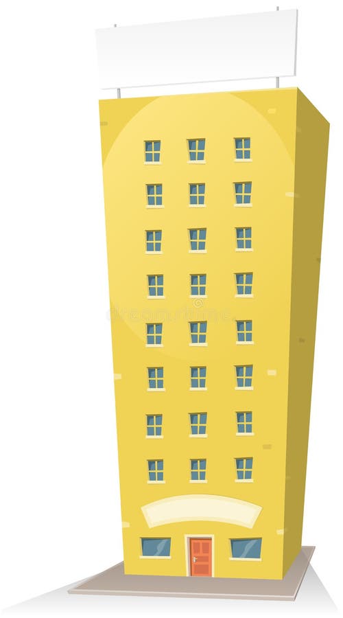 Cartoon Big Building stock vector. Illustration of building - 23258327