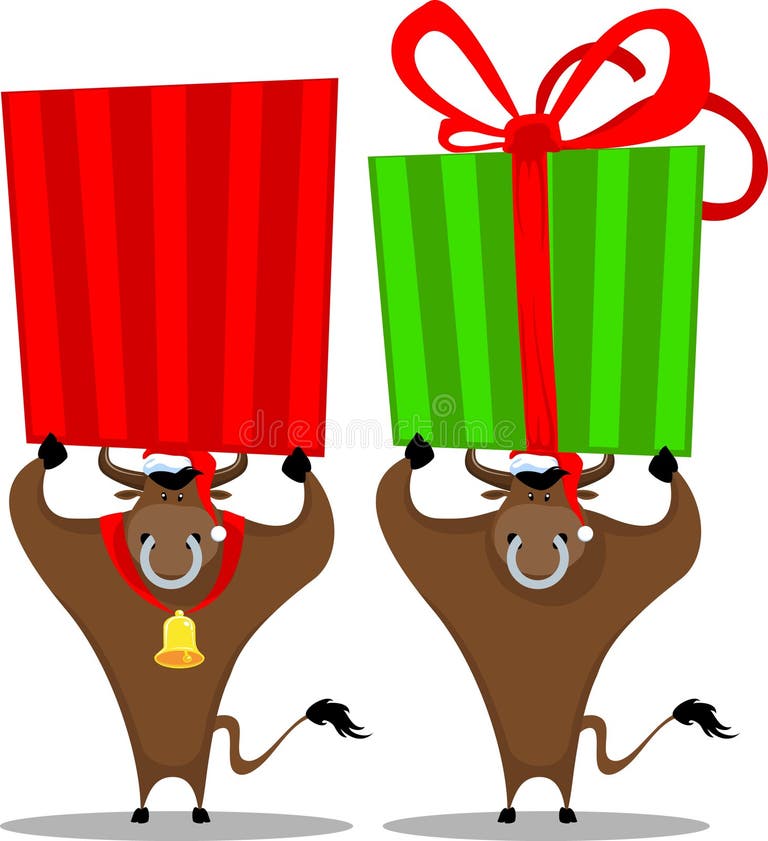 Cartoon Bull Gift Box Stock Illustrations – 466 Cartoon Bull Gift Box ...