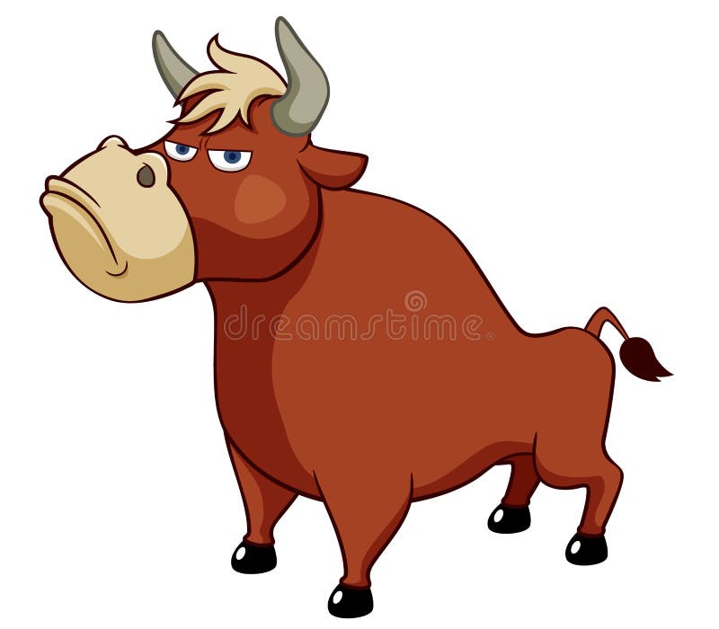 Cartoon bull Vector stock vector. Illustration of share - 28115612