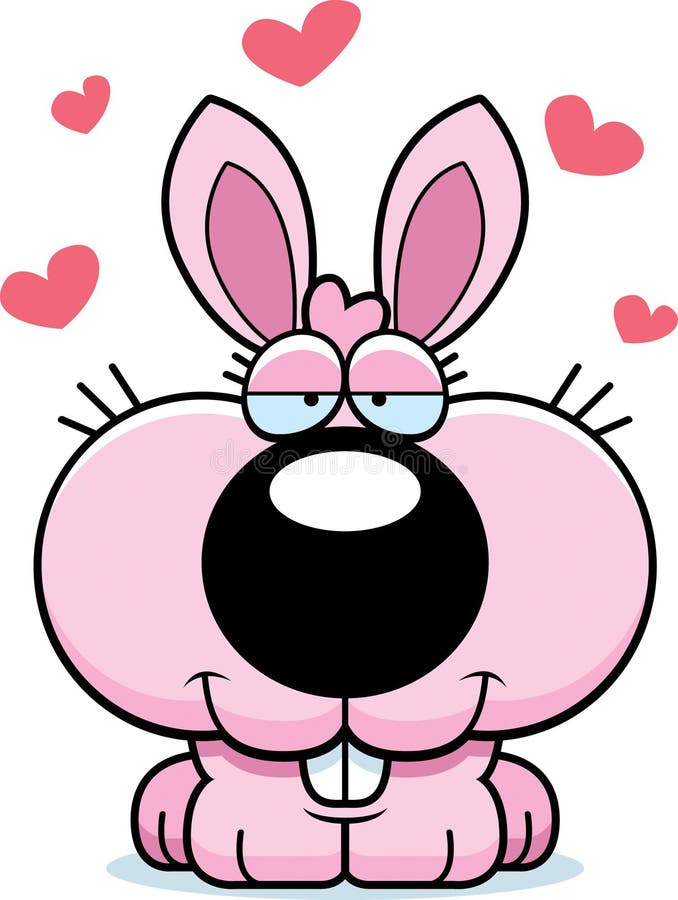 Cartoon Bunny Love stock vector. Illustration of happy - 41817549