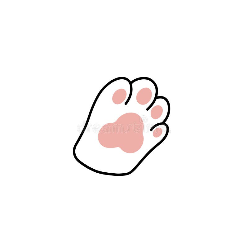 Bunny Footprint Outline Stock Illustrations – 101 Bunny Footprint ...