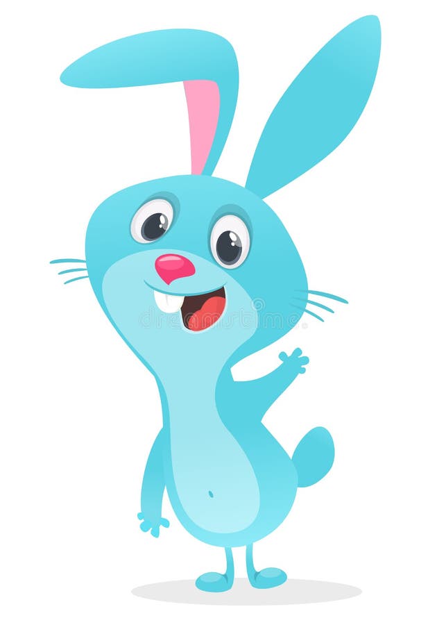 Cartoon Bunny Rabbit Character. Vector Illustration Stock Vector ...
