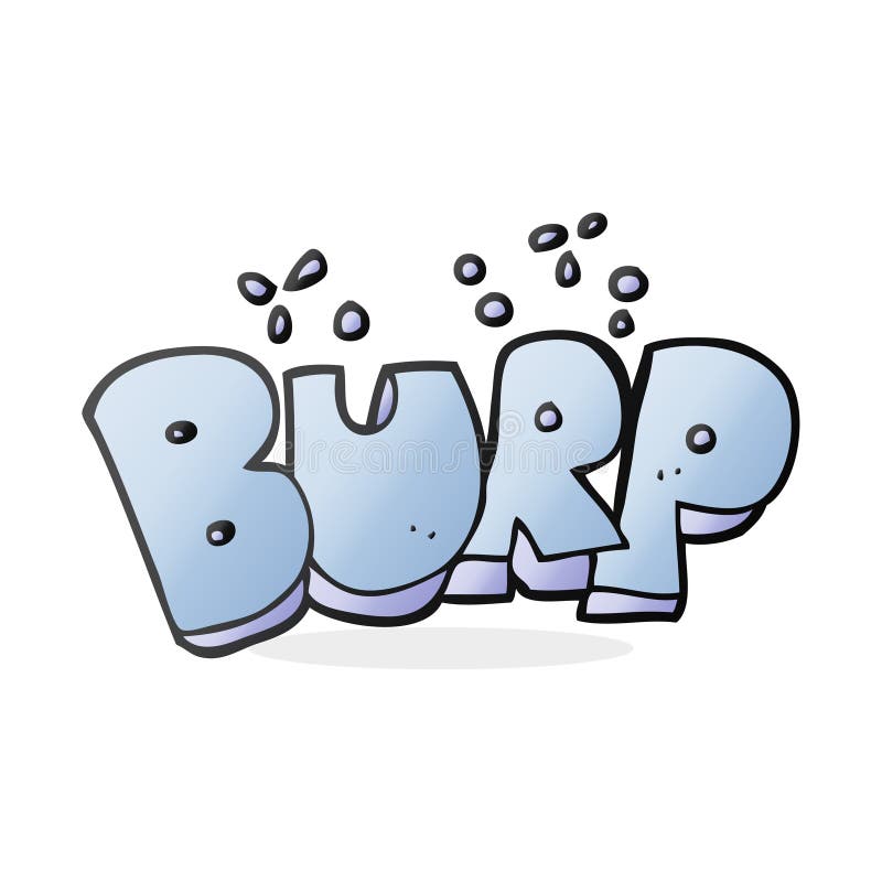 Cartoon burp text stock photo. Image of crazy, quirky - 256091408