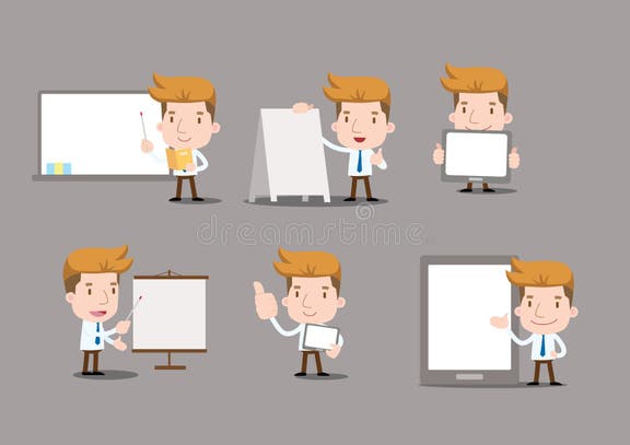 Cartoon Business Characters - Blank Object Stock Vector - Illustration ... Cartoon Business Characters - Blank Object Stock Vector - Illustration ...