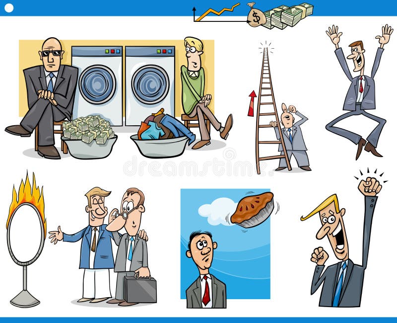 Cartoon Business Concepts and People Characters Set Stock Vector ... Cartoon Business Concepts and People Characters Set Stock Vector ...