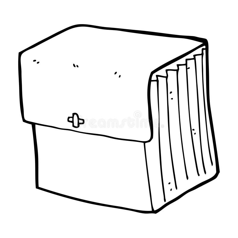 Cartoon business files stock illustration. Illustration of quirky ...