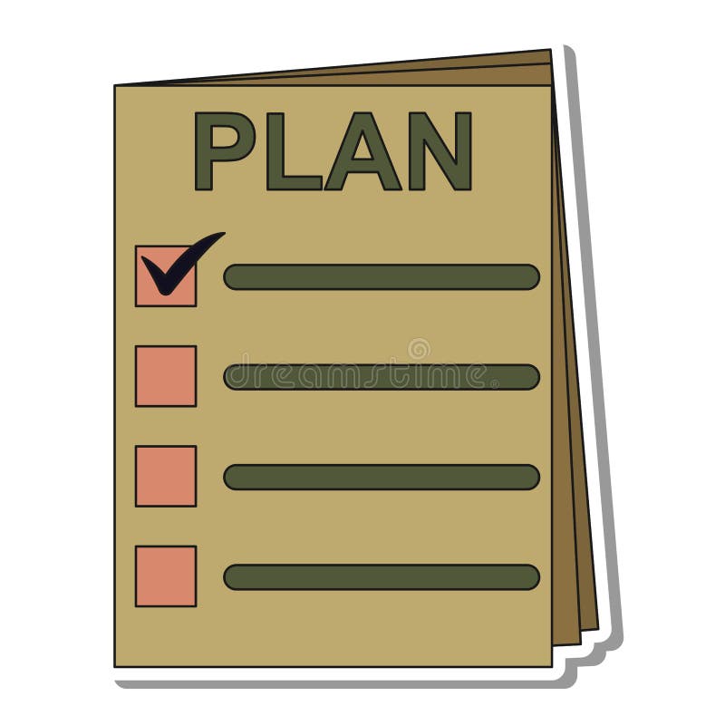 Cartoon business plan stock vector. Illustration of cartoon - 257578637