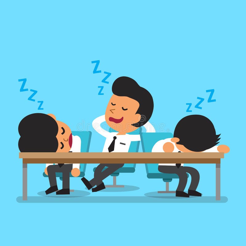 Business Cartoon Sleep Meeting Stock Illustrations – 79 Business ...