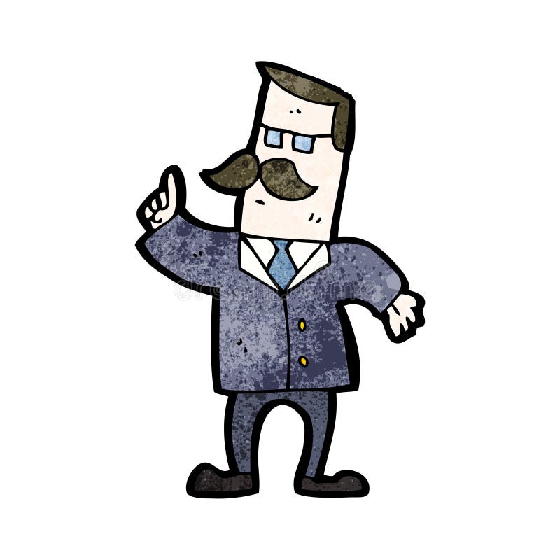Cartoon Businessman Answering Question Stock Vector - Illustration of ...