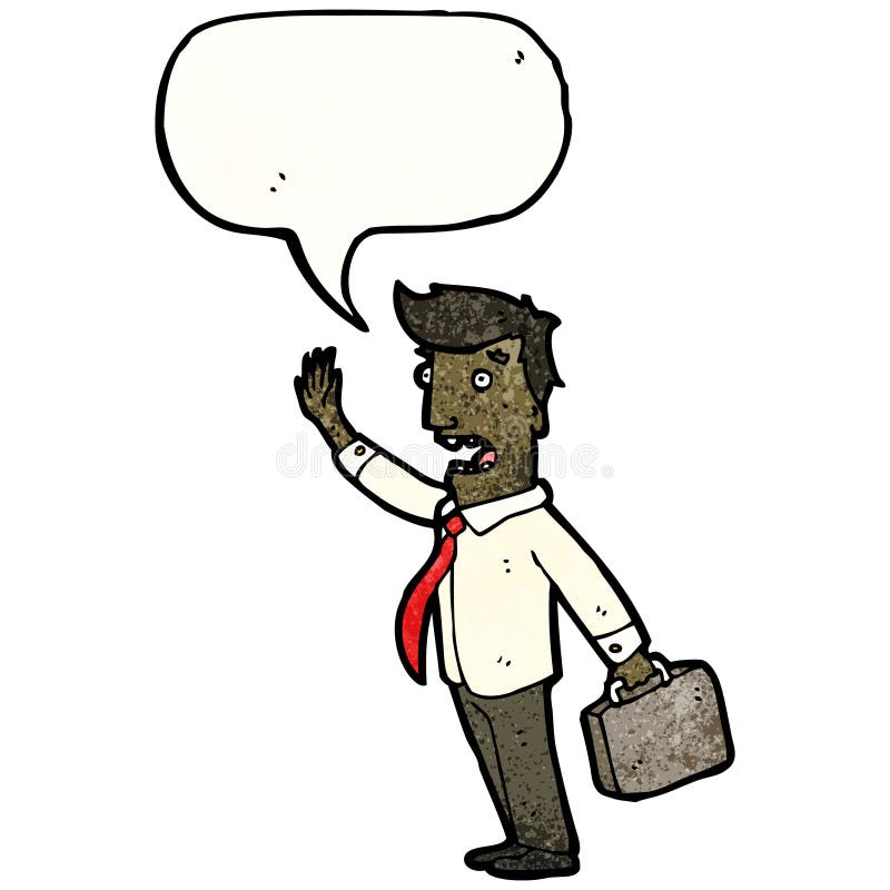 Cartoon Businessman Calling Out Stock Vector - Illustration of cartoon ...