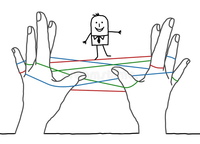 Cartoon Businessman - Clean Network Stock Vector - Illustration of ...