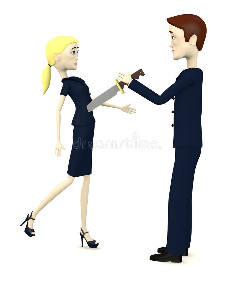 Cartoon Businessman Knife Danger Stock Illustrations – 92 Cartoon ...