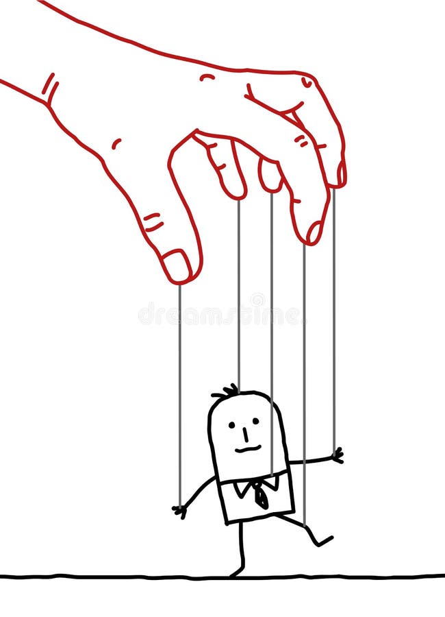 Businessman Puppet On Strings Stock Illustration - Illustration of clip ...