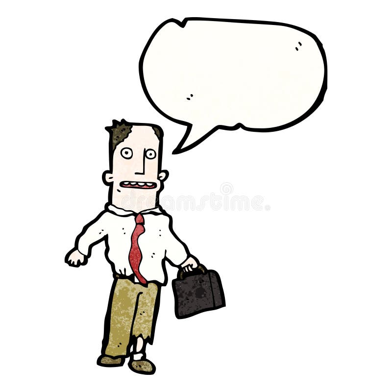 Cartoon Businessman in Rags Stock Vector - Illustration of clip, drawn ...