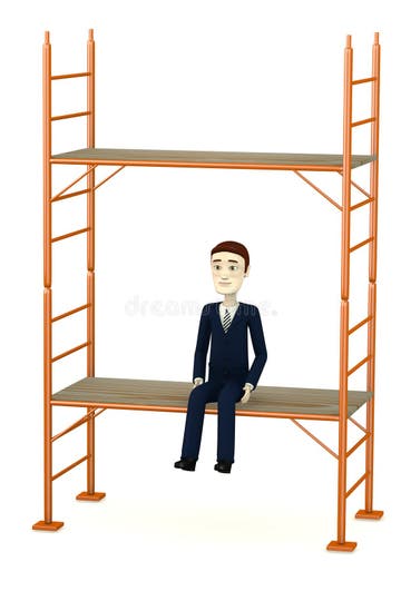 Cartoon Man Scaffold Stock Illustrations – 78 Cartoon Man Scaffold ...