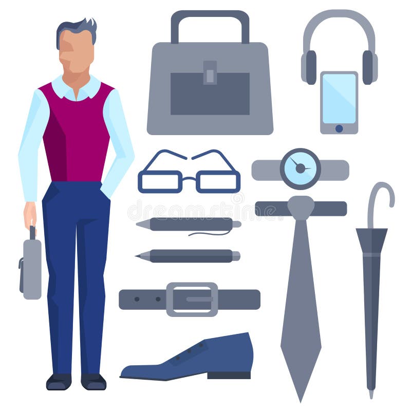 Cartoon Accessories Set Stock Illustrations – 26,829 Cartoon ...