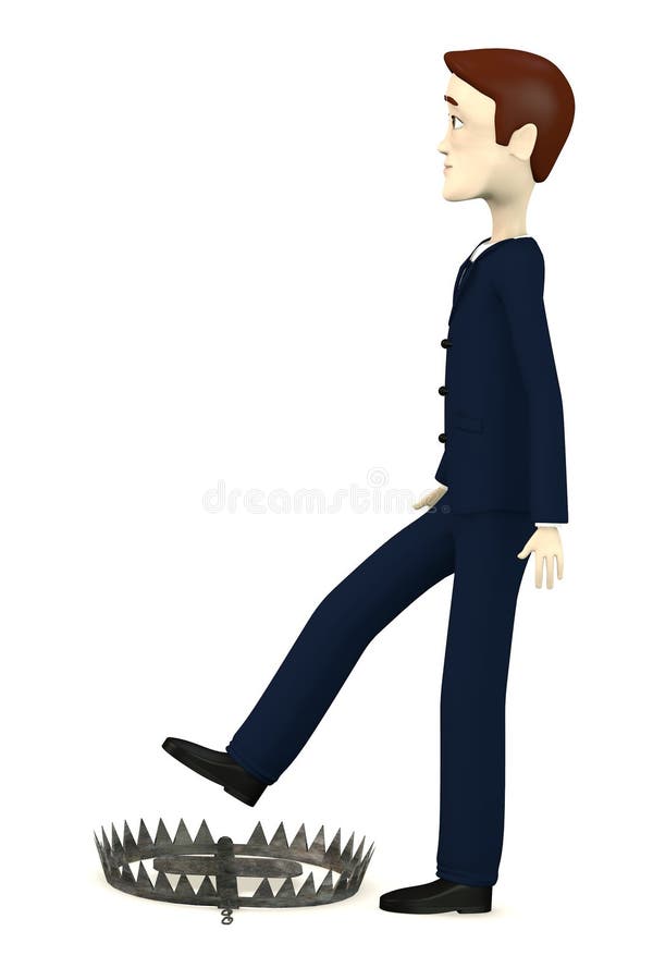 Trap stock illustration. Illustration of wool, toon, render - 14615964