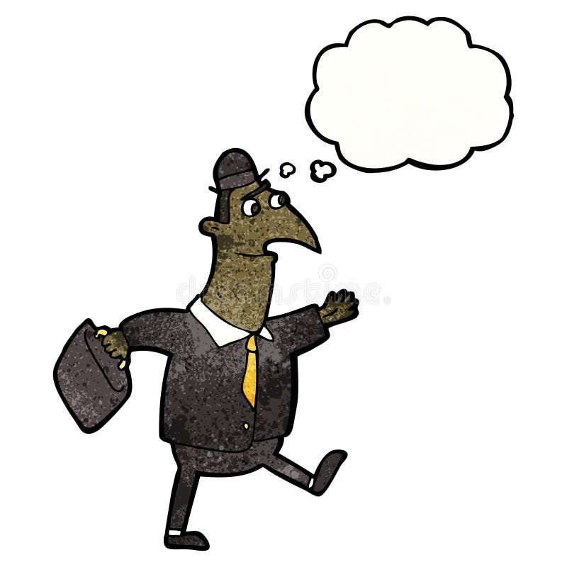 Cartoon Businessman Walking To Work Stock Vector - Illustration of cute ...