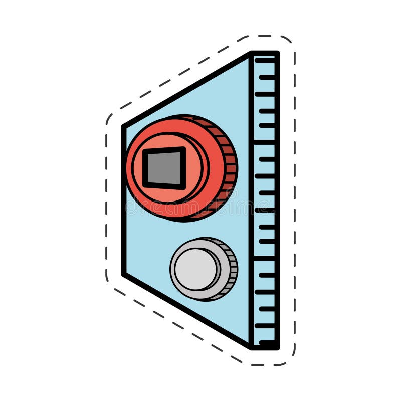 Cartoon Button Power Start Game Stock Illustration - Illustration of ...