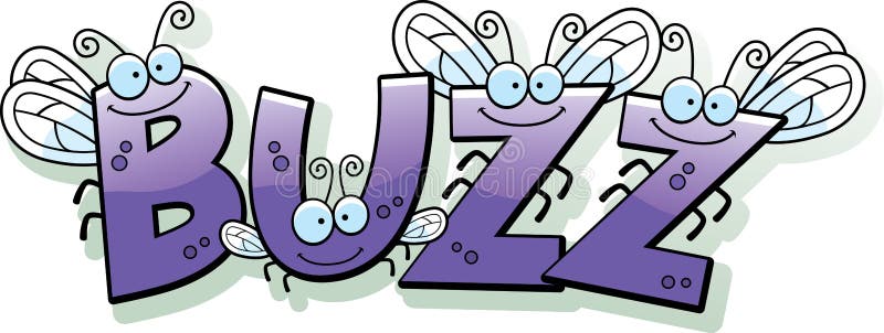Cartoon Buzz Fly Text stock vector. Illustration of bugs - 51089899