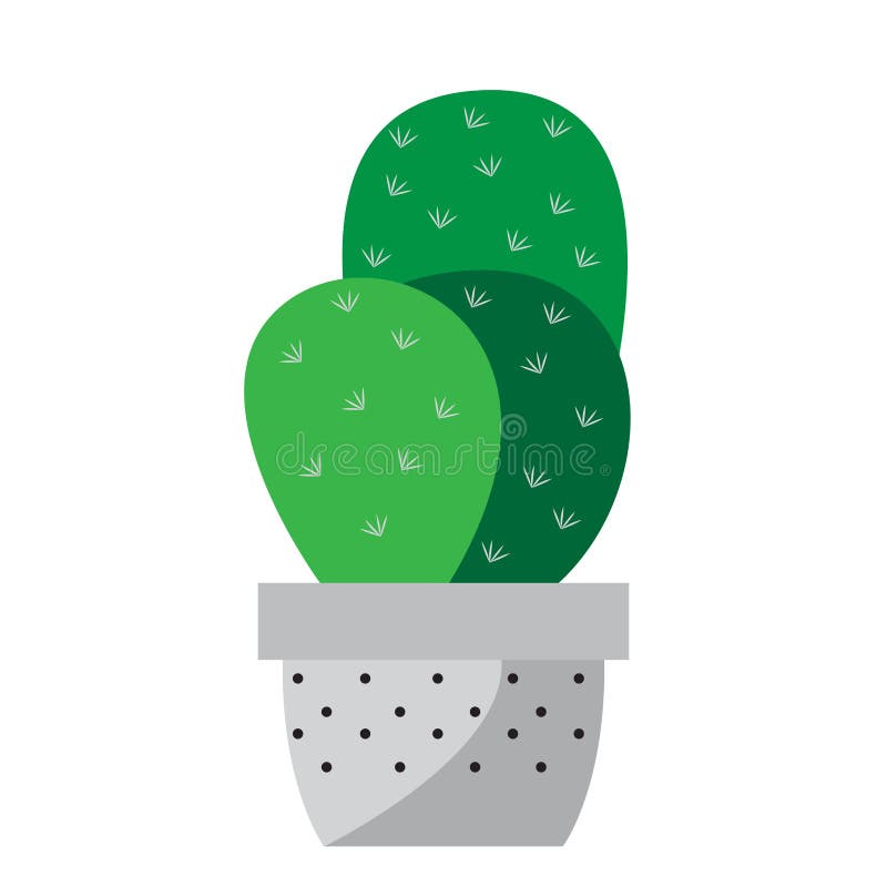 Cartoon cactus icon stock vector. Illustration of beautiful - 109279374