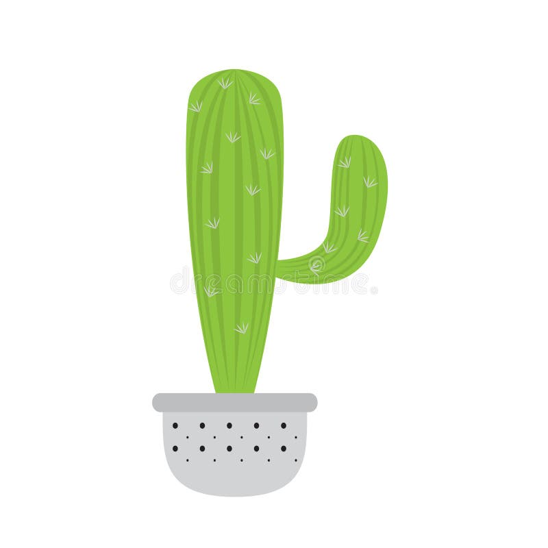 Cartoon cactus icon stock vector. Illustration of icon - 109279383