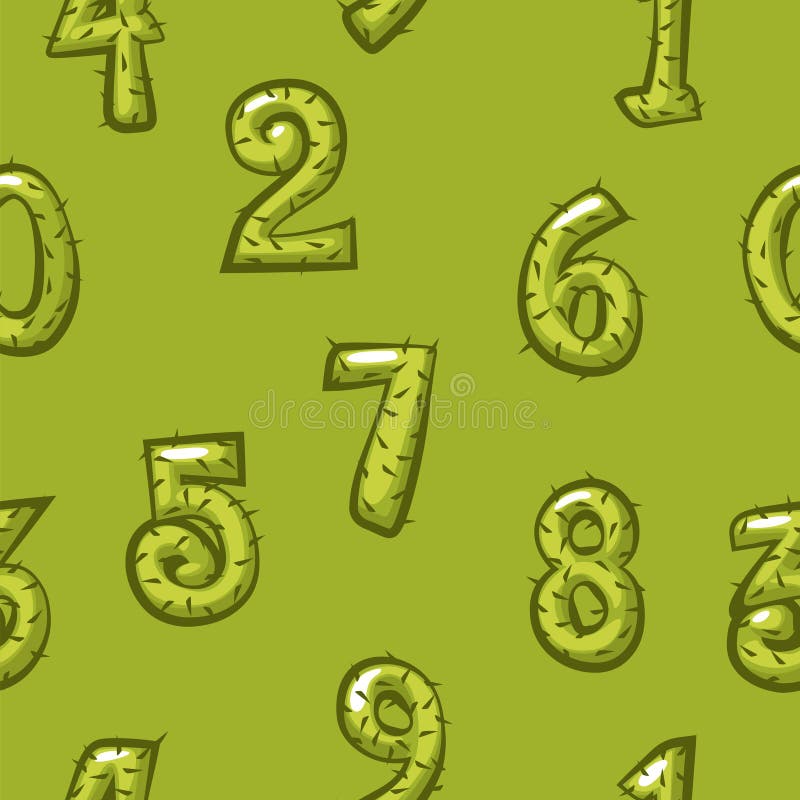 Cartoon Cactus Number 6 with Flower Font Kids Numbers. Figure Six ... Cartoon Cactus Number 6 with Flower Font Kids Numbers. Figure Six ...