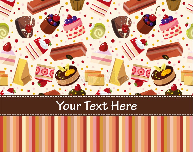 Cartoon cake card stock vector. Illustration of blueberry - 18573483