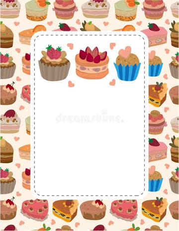 Cartoon Cake Card Stock Illustrations, Vectors, & Clipart - 57,406 ...