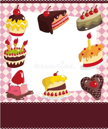 Cartoon Cake Card Stock Illustrations, Vectors, & Clipart - 57,406 ...