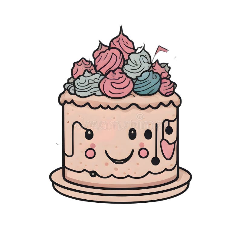 Smiley Face Cake Stock Illustrations – 619 Smiley Face Cake Stock ...