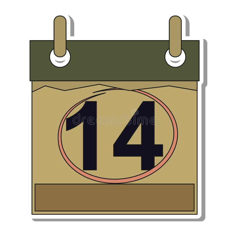 Cartoon calendar stock vector. Illustration of icon - 257578612