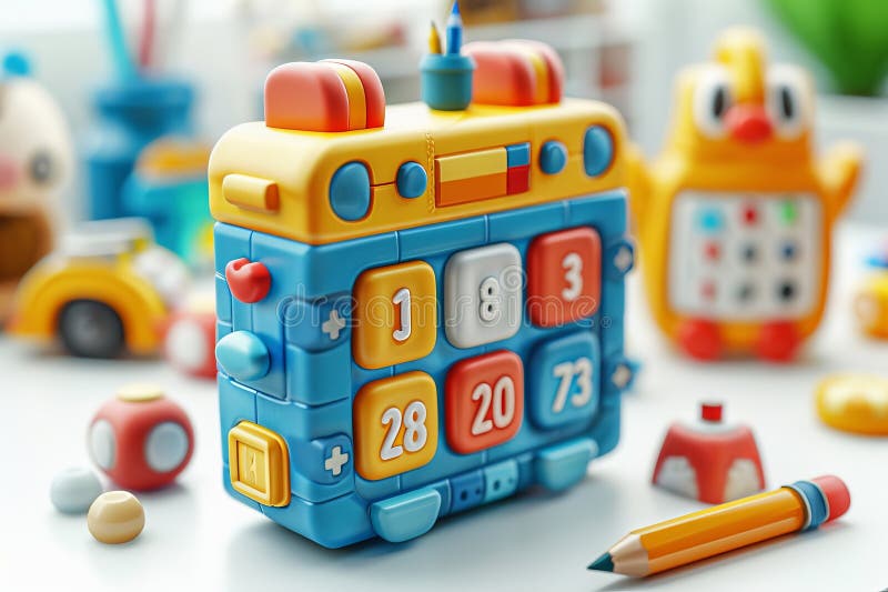 Cartoon Calendar Icon for Date Planning and Booking 3d Design Element ...