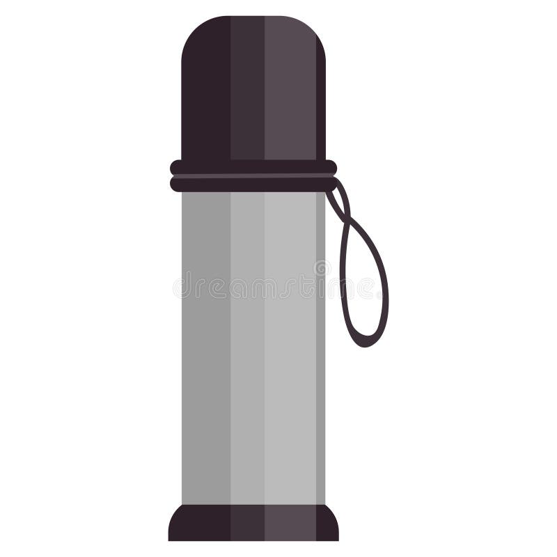 Cartoon Camping Thermos in Flat Style Isolated Stock Vector ...