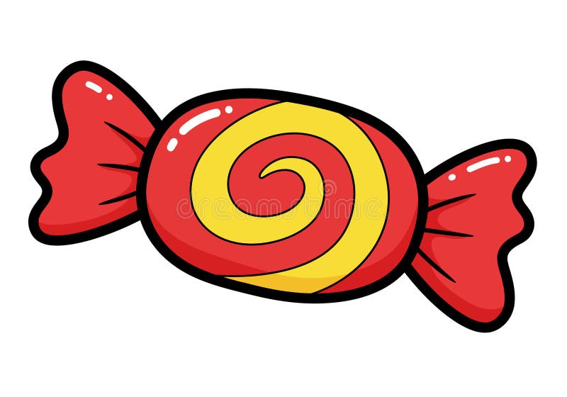 Cartoon candy clipart stock vector. Illustration of icon - 367513149