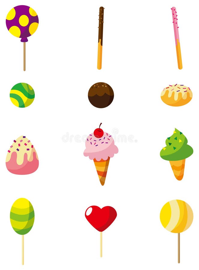 Cartoon candy icon stock vector. Illustration of cute - 18229953