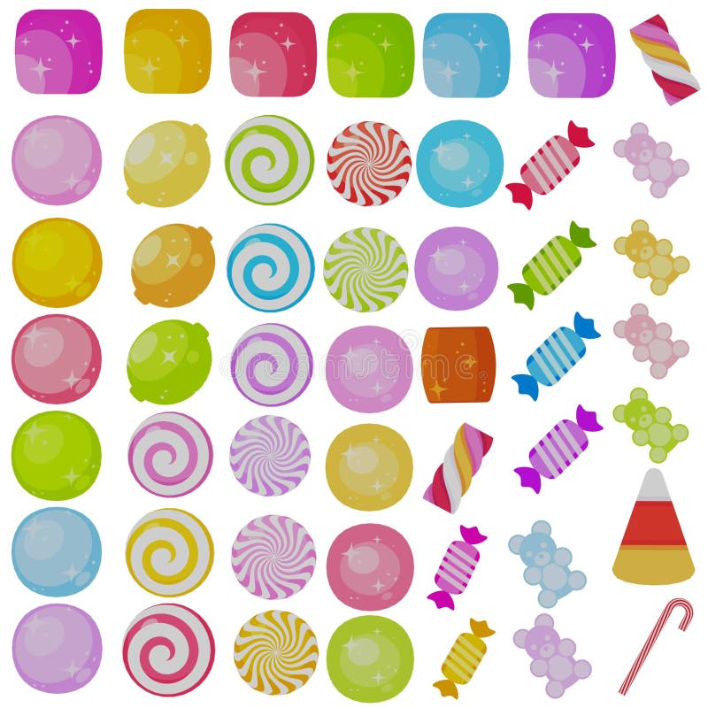 Cartoon Candy Pack Jpg and Transparent Image Stock Photo - Illustration ...