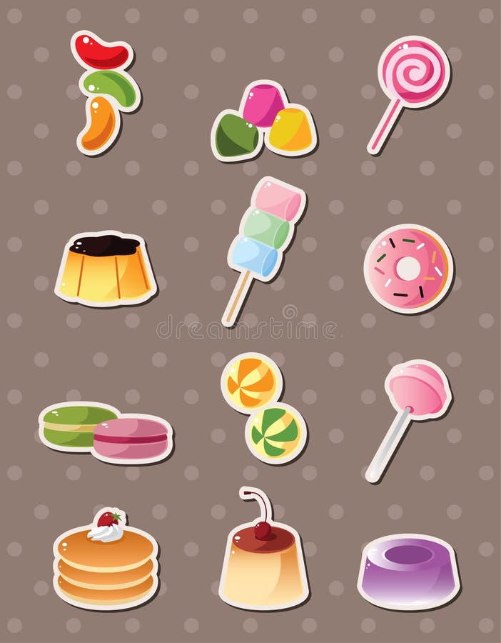 Cartoon Candy Isolated Illustration Stock Illustration - Illustration ...