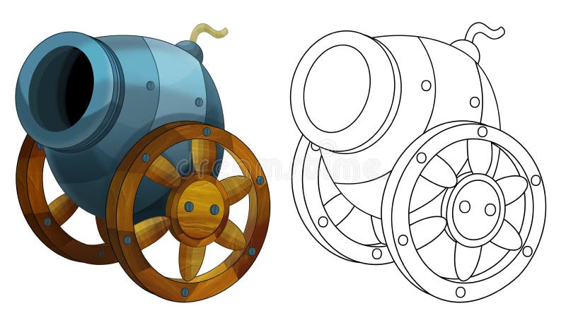 Cannon Isolated Stock Illustrations – 11,543 Cannon Isolated Stock ...