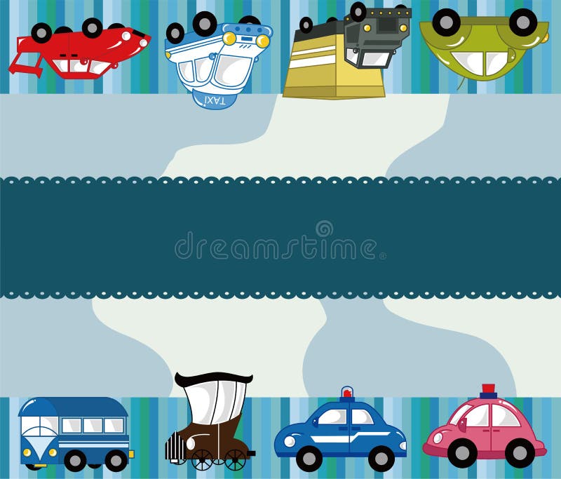 Cartoon car card stock vector. Illustration of greeting - 22504918