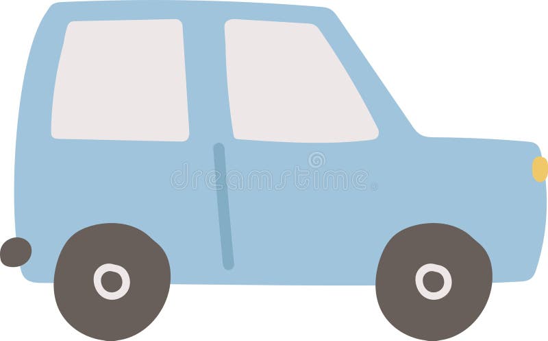 Cartoon Car Vehicle stock vector. Illustration of flat - 365202207