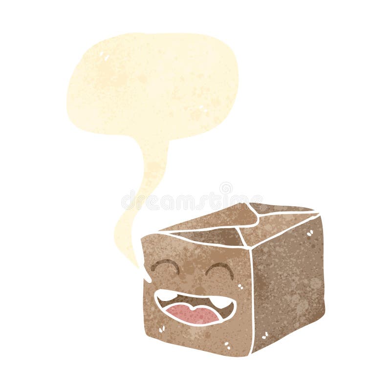 Cartoon Cardboard Box with Face Stock Vector - Illustration of clip ...
