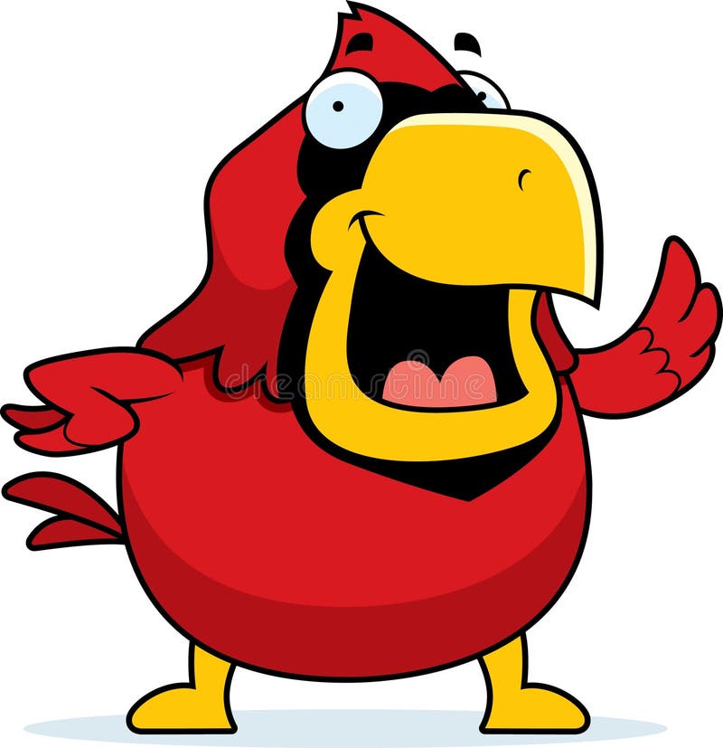 Cardinal Bird stock vector. Illustration of vector, cartoon - 8456049