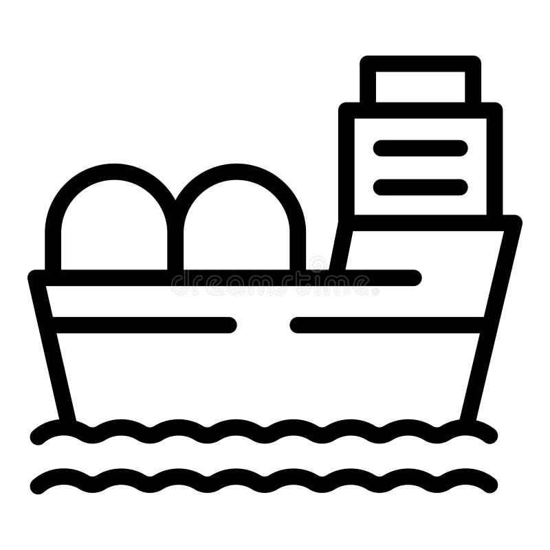 Cartoon Cargo Ship Vector Illustration Stock Vector - Illustration of ...