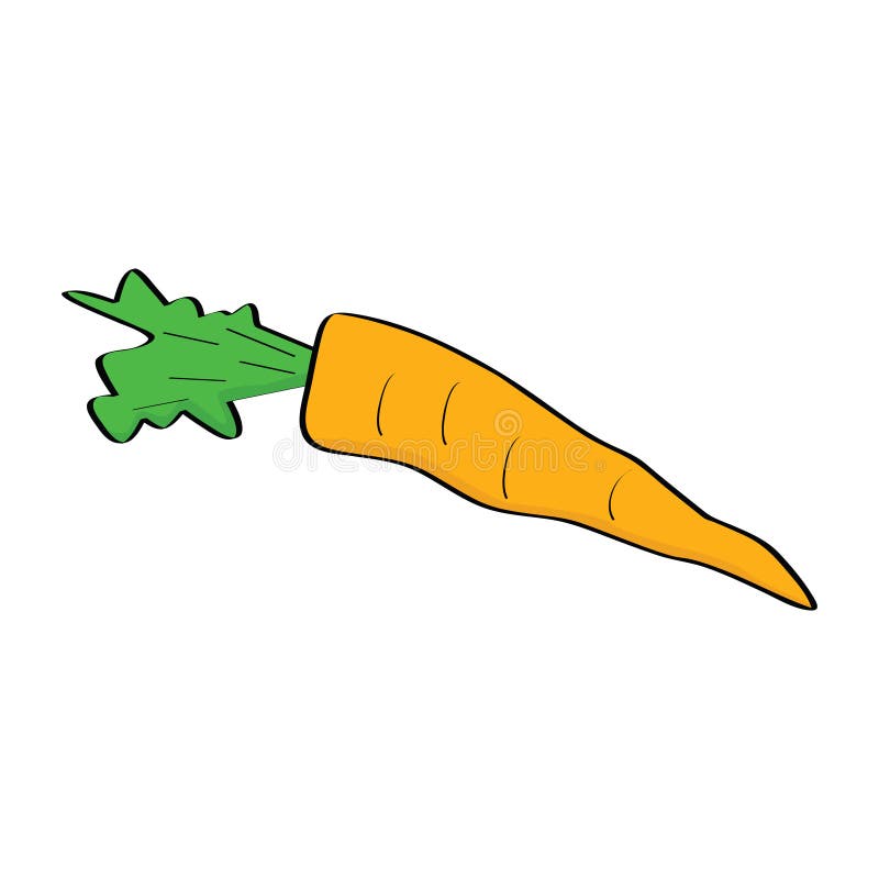 Cartoon carrot stock vector. Illustration of snack, cartoon - 30367702